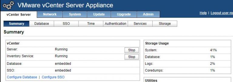 VMware vCenter Appliance vpostgres failed - emil.network